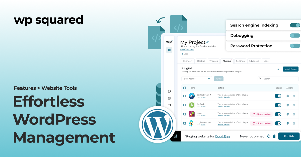 Streamline Wordpress Management Wp Squared All In One